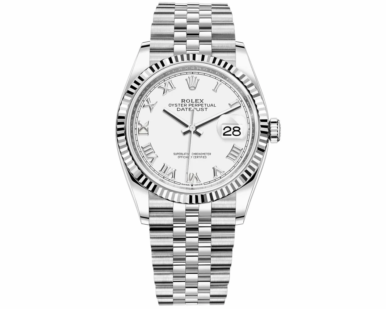Buy Genuine Used Rolex Datejust 36 126234 Watch - White Dial | SKU 7969