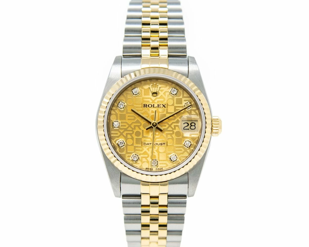 Buy Genuine Used Rolex Datejust 31 78273 Watch - Champagne Jubilee Dial ...