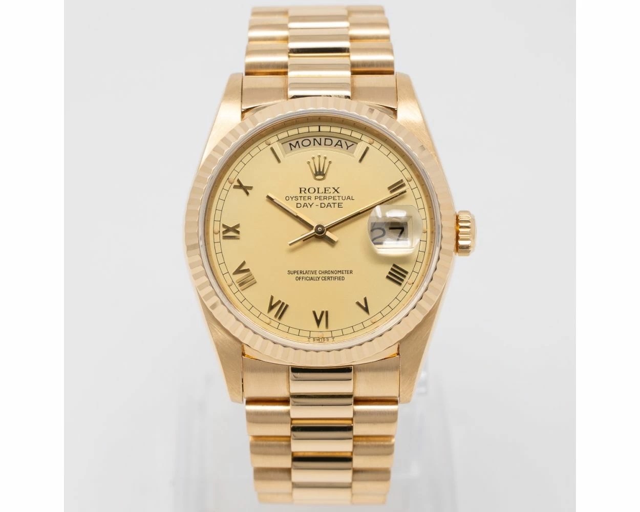 Buy Genuine Used Rolex Day-Date 36 18238 Watch - Champagne Dial | SKU 9686