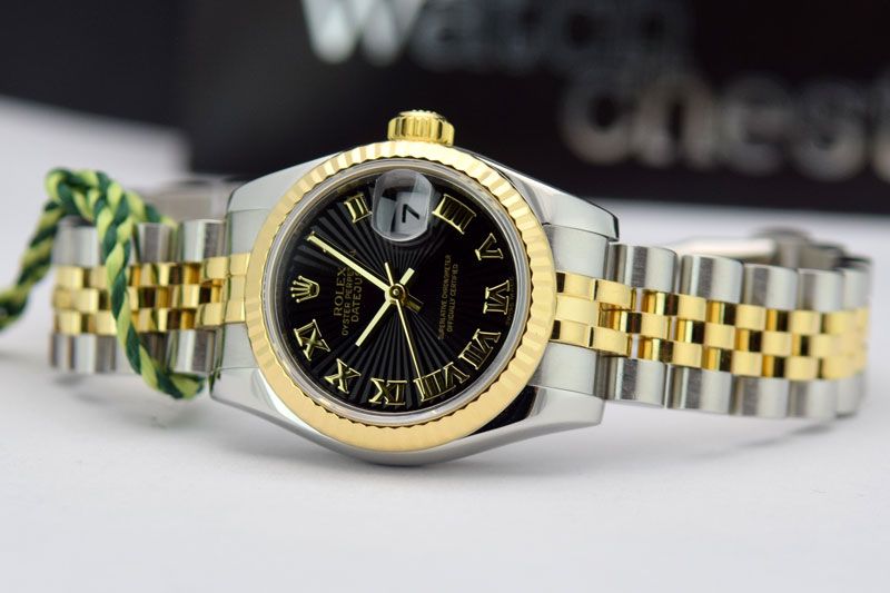 Buy Genuine Used Rolex Oyster Perpetual 28 276200 Watch - Bright Black ...