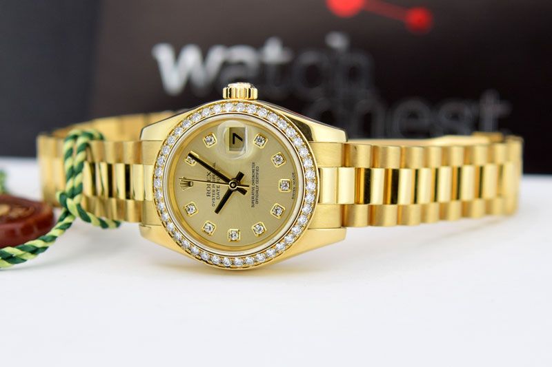 Rolex Lady President | Champagne Diamond 69178 | Watch Chest