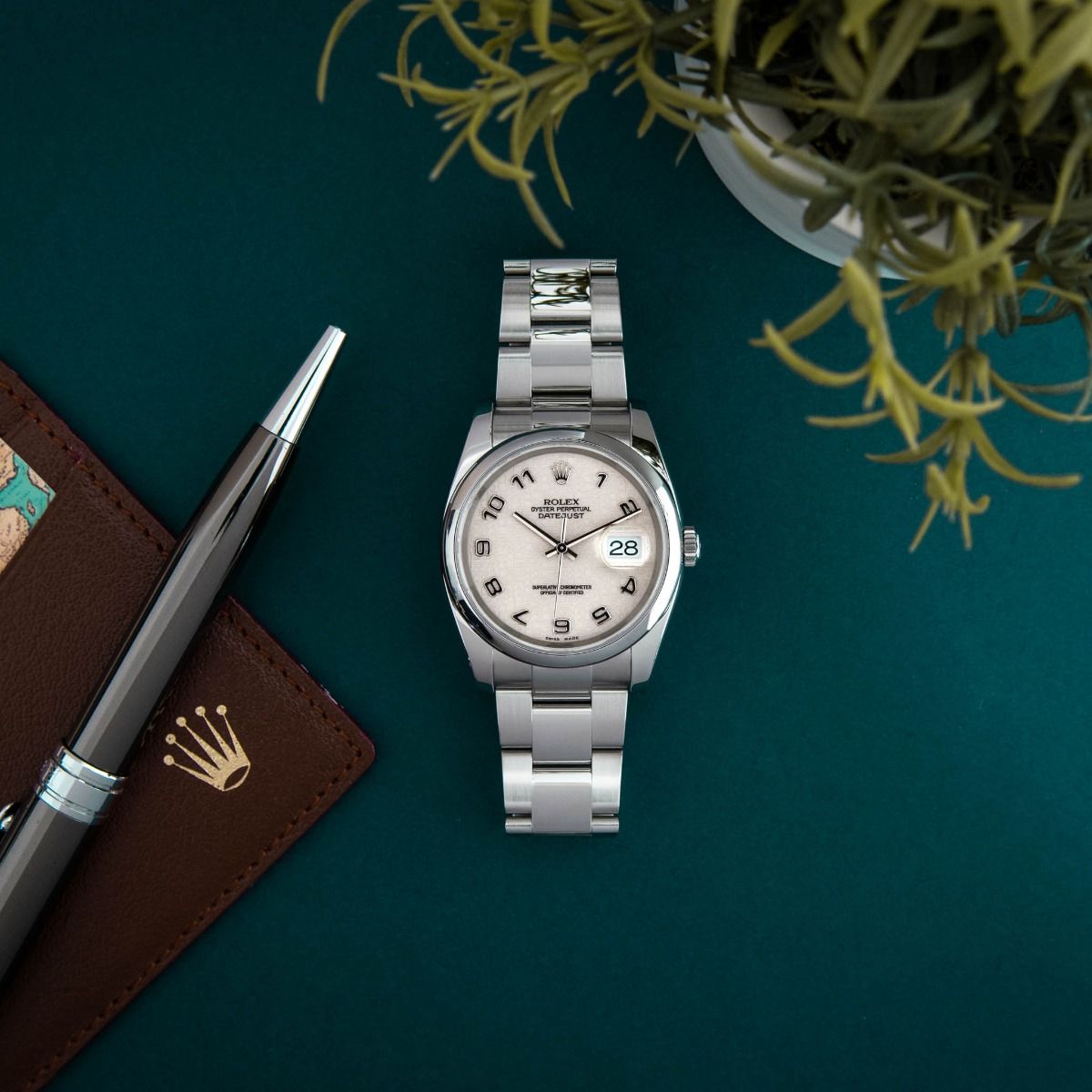 Buy Rolex Datejust 36, White Roman, Steel, 126200