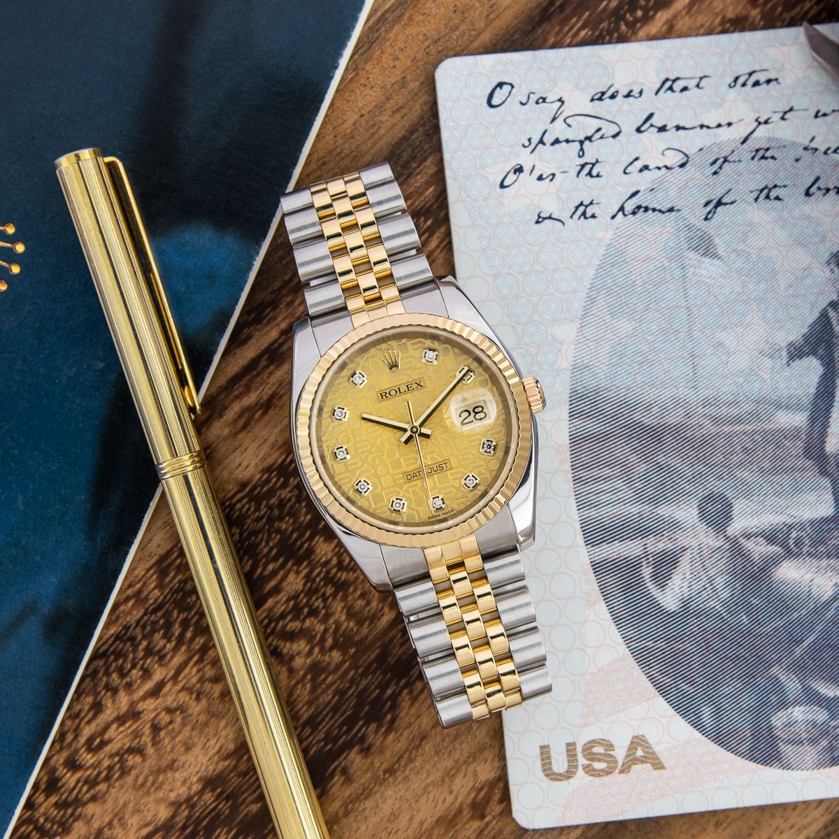 Buy Genuine Used Rolex Datejust 36 116233 Watch - Mother of Pearl Dial ...