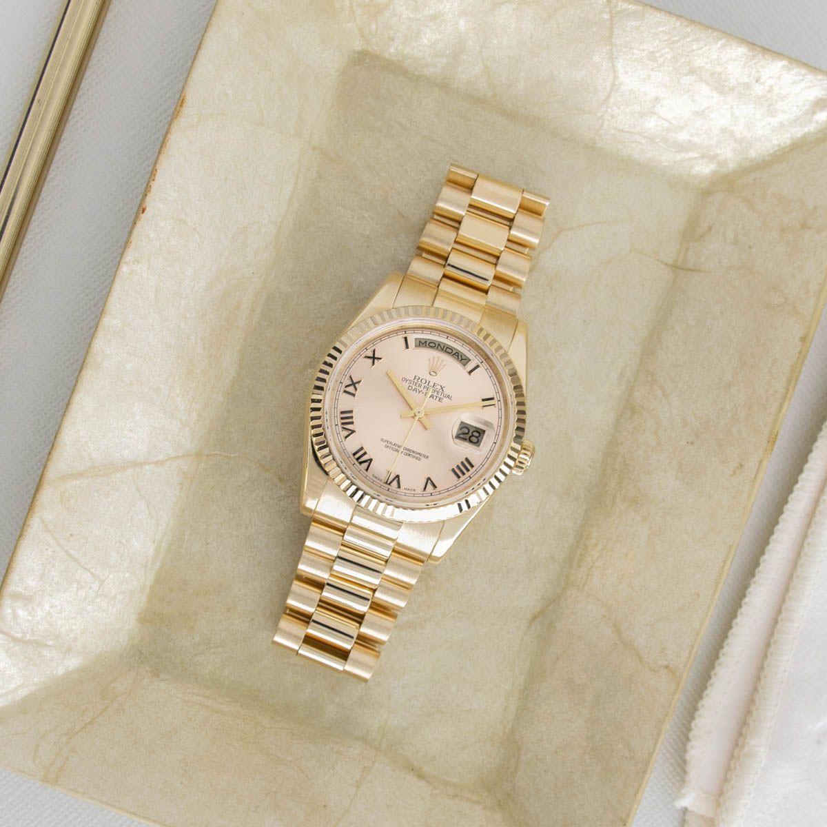 Buy Genuine Used Rolex Day-Date 36 18238 Watch - Champagne Dial | SKU 9629