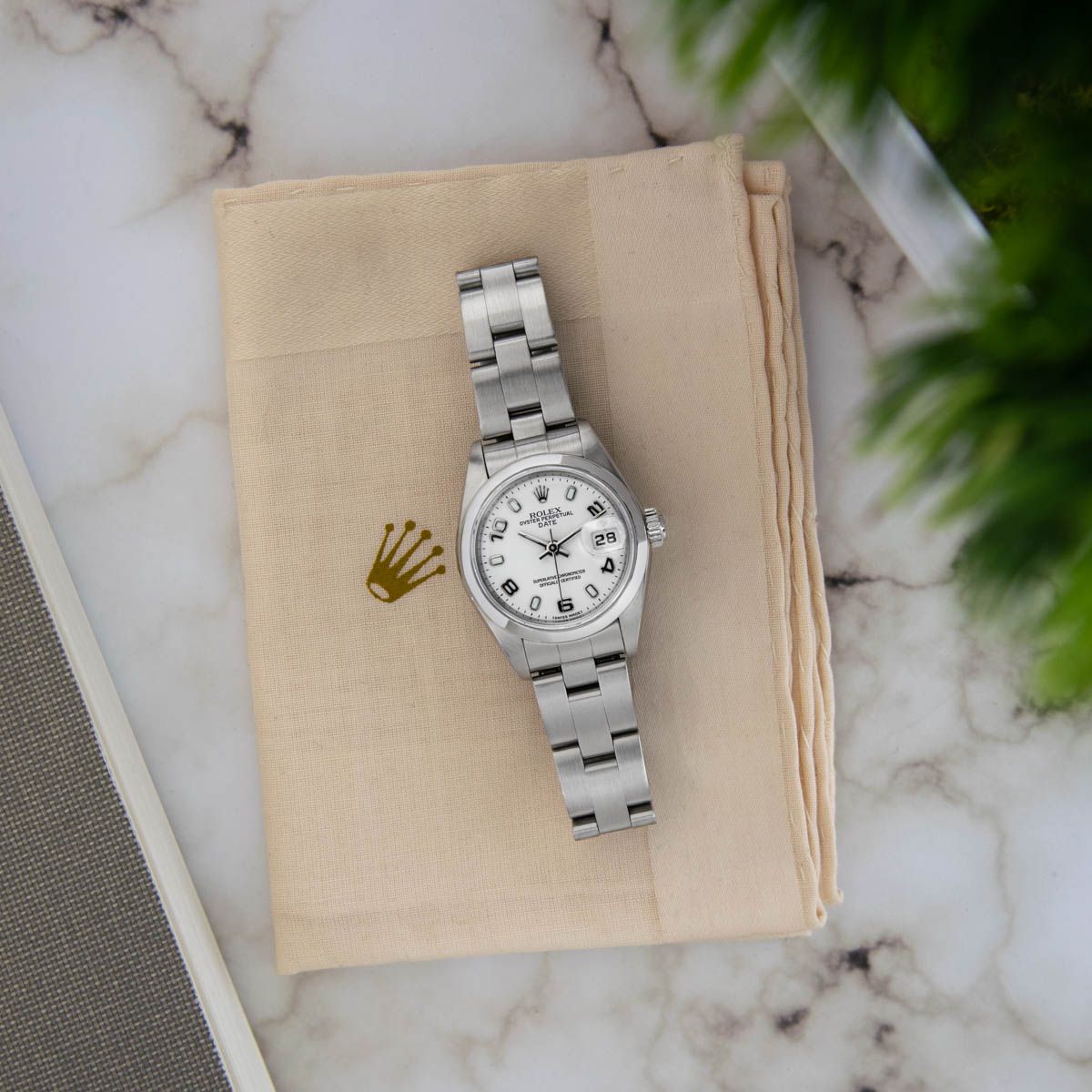 Rolex Lady-Datejust 179163 Wristwatch - White Roman