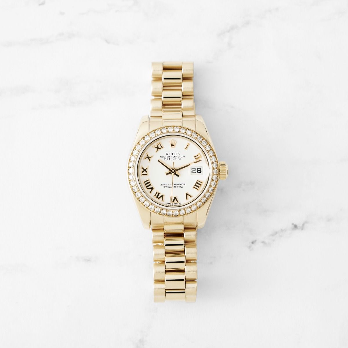 Buy Authentic Rolex Lady-Datejust 79163 - White Roman, Jubilee | SKU 2427