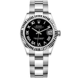 Buy Genuine Used Rolex Datejust 31 278274 Watch - Bright Black Dial ...