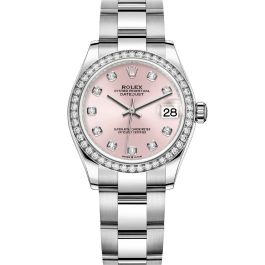 Buy Genuine Used Rolex Datejust 31 278384RBR Watch - Pink Dial | SKU 7246