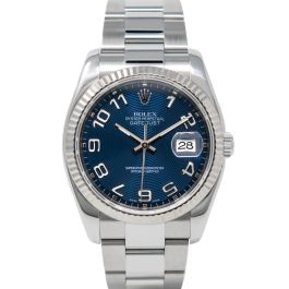 Buy Genuine Used Rolex Datejust 36 116234 Watch - Blue Concentric Dial ...