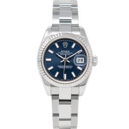 Buy Genuine Used Rolex Lady-Datejust 26 179174 Watch - Blue Dial | SKU 1420