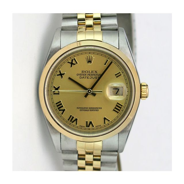Buy Genuine Used Rolex Datejust 36 16233 Watch - Black Dial | SKU 1947