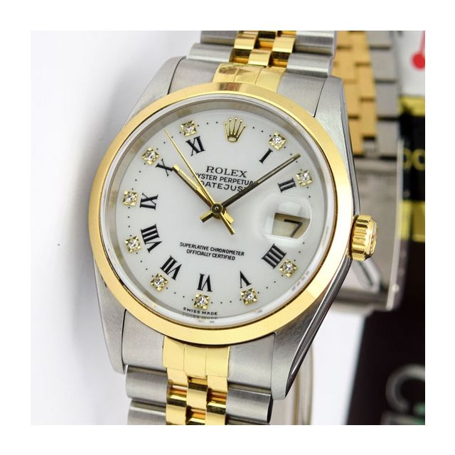 Buy Genuine Used Rolex Datejust 36 16203 Watch - Black Dial | SKU 1713