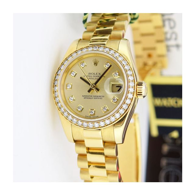 Rolex Lady President | Champagne Diamond 69178 | Watch Chest