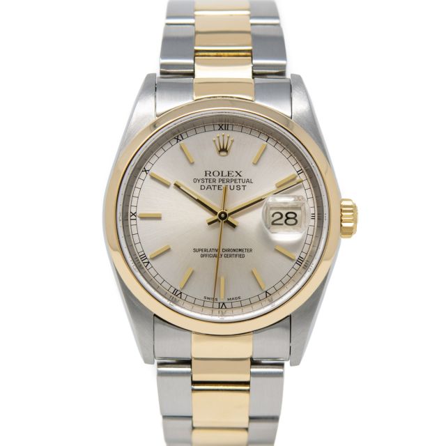 Buy Genuine Used Rolex Datejust 36 16233 Watch - White Dial | SKU 4011