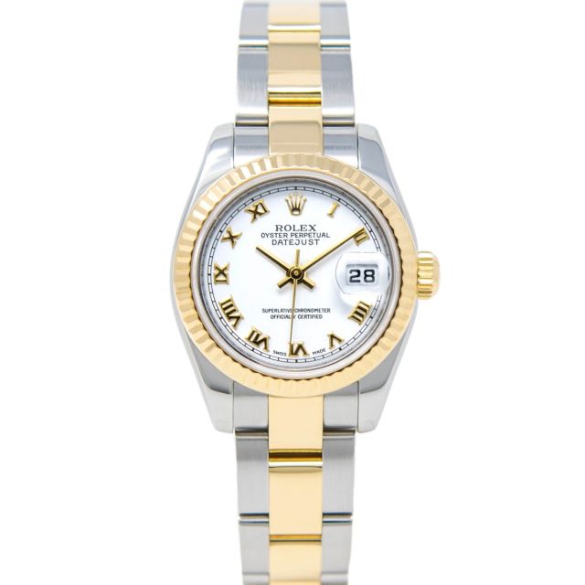 Rolex Lady-Datejust 179383 Wristwatch - Gold Crystals Jubilee Diamond Dial